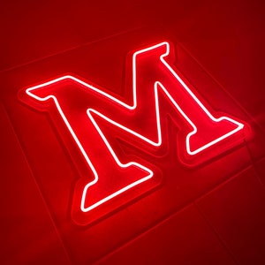 Miami University M LED Neon Sign - Official Collegiate Licensed Product ...