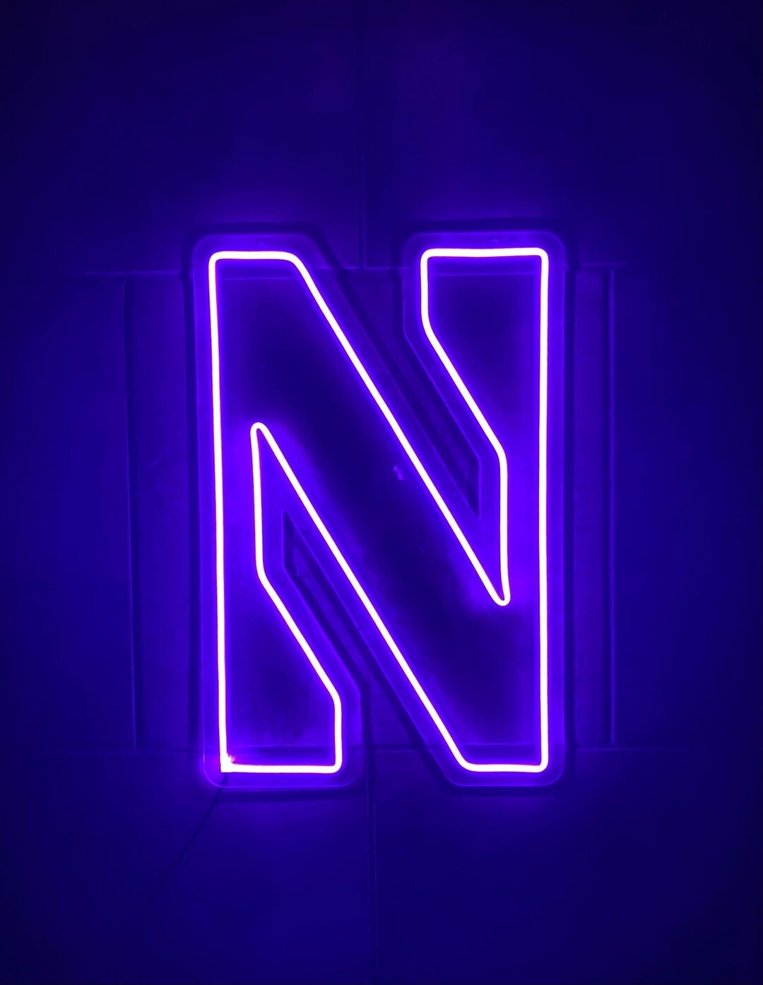 Northwestern University Wildcats 'N' LED Neon Sign - 15.1" W X 23" H ...