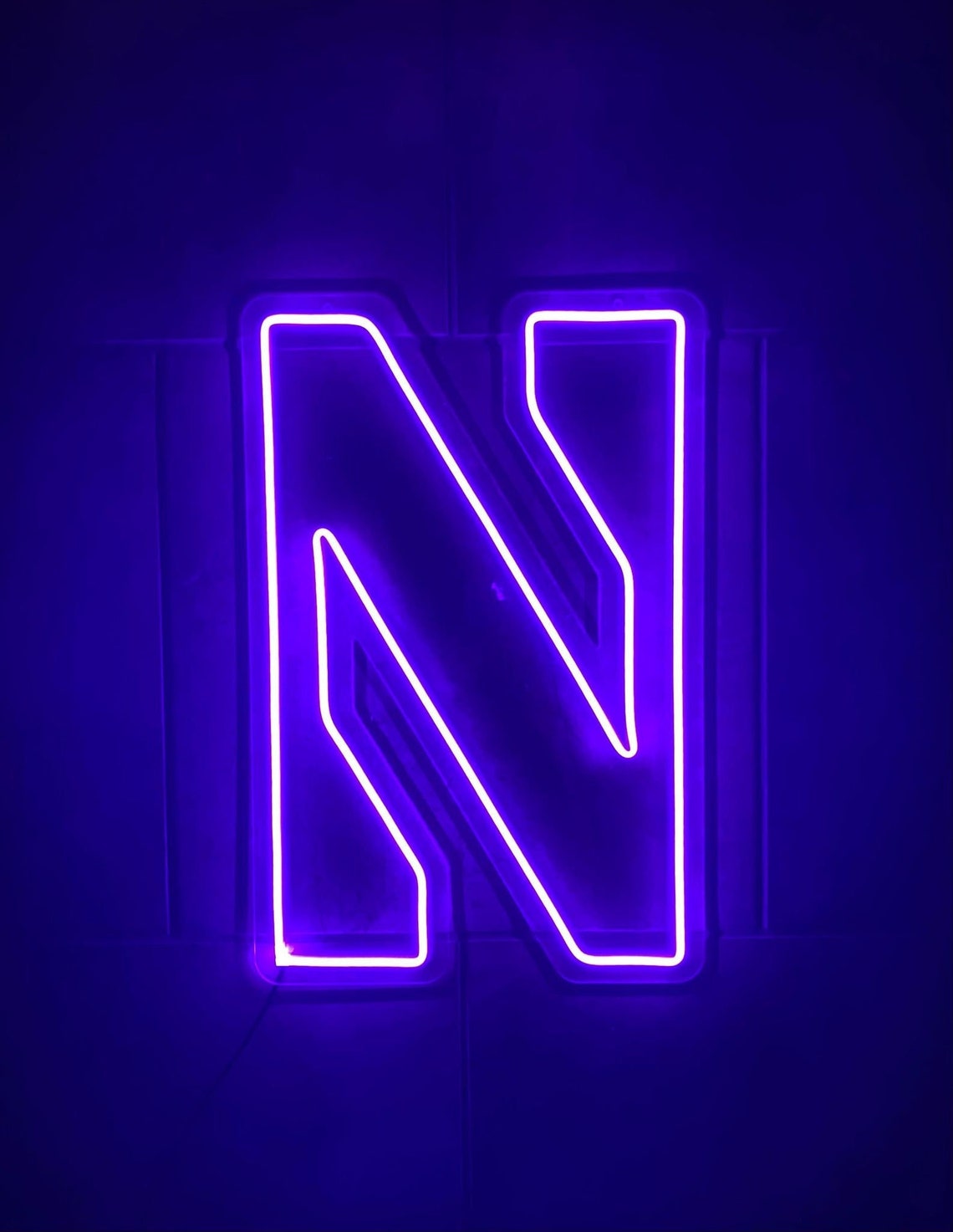 Northwestern University Wildcats 'N' LED Neon Sign - 15.1" W X 23" H ...