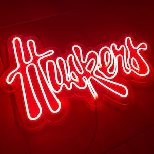 University of Nebraska Huskers LED Neon Sign - 21.6" W X 13.75" H ...