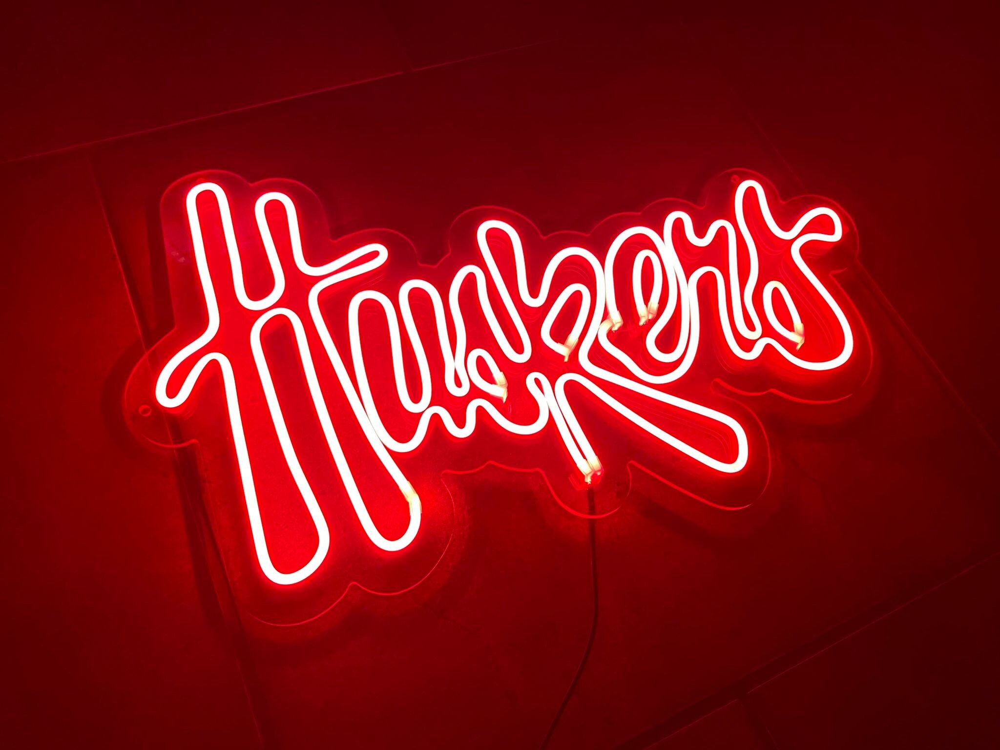 University of Nebraska Huskers LED Neon Sign - 21.6" W X 13.75" H ...