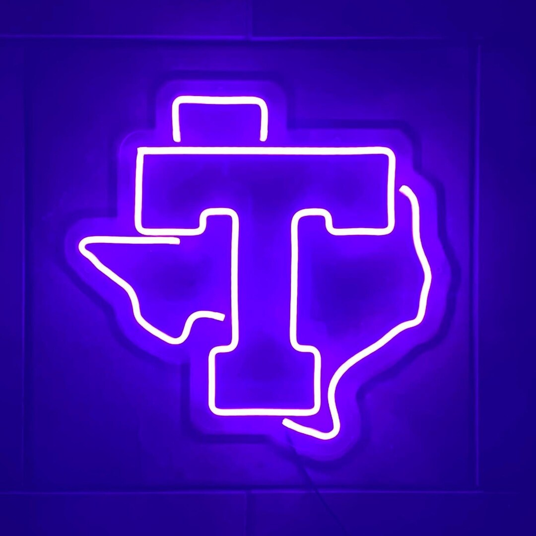Tarleton State University Texans T LED Neon Sign - 17" W X 16.8" H ...
