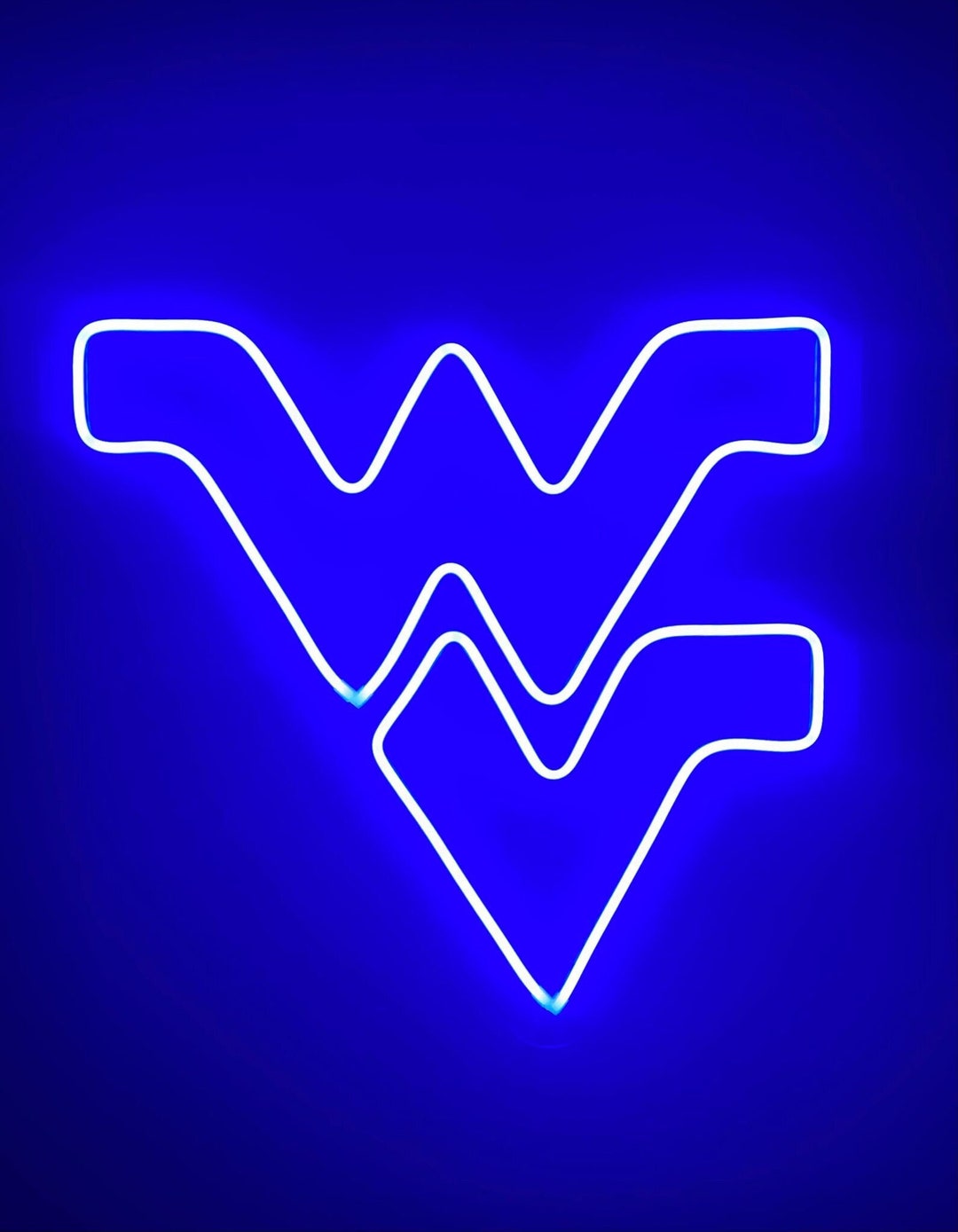 West Virginia University Flying WV LED Neon Sign - 15.9" W X 15" H ...