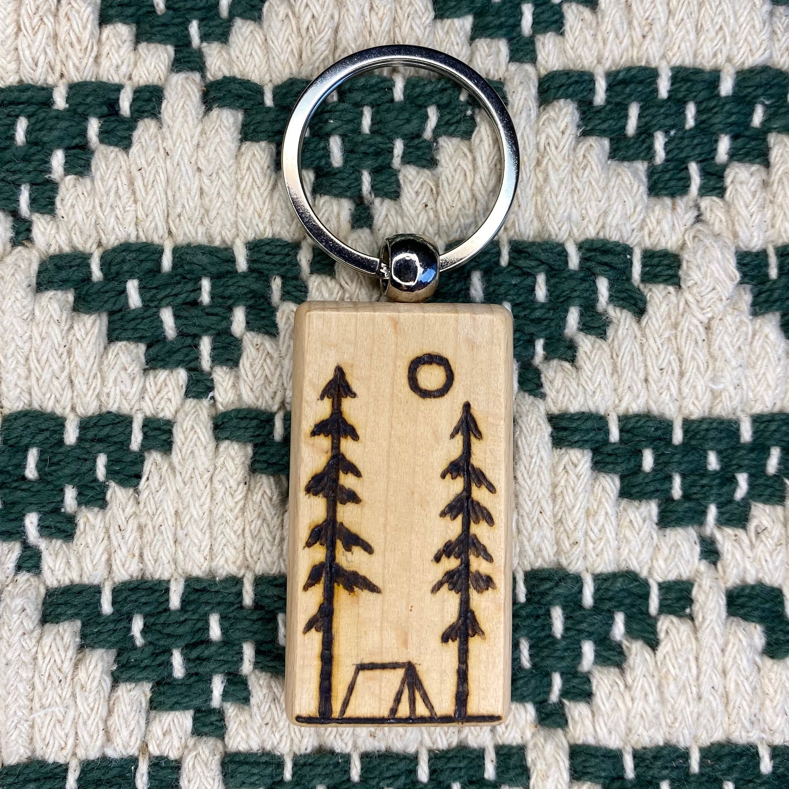 Wood Burned Keychains - Etsy