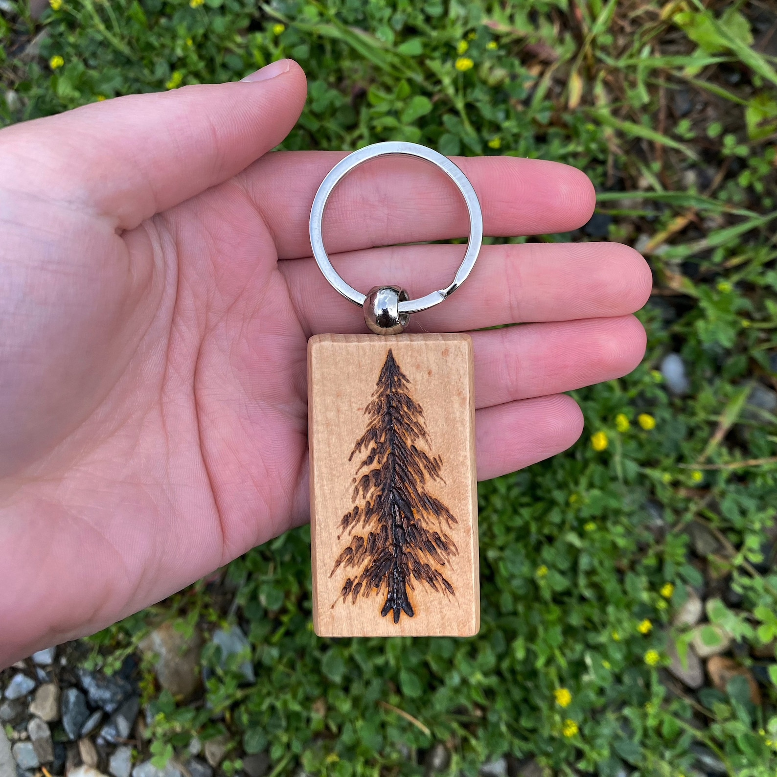 Wood Burned Keychains - Etsy