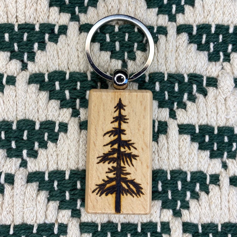 Wood Burned Keychains - Etsy