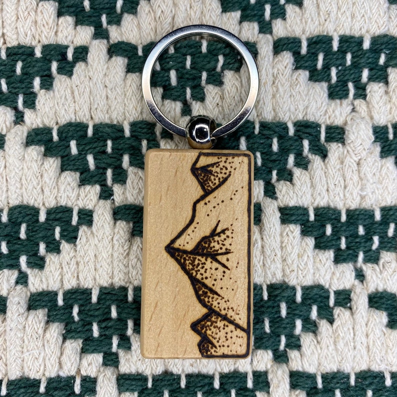 Wood Burned Keychains - Etsy