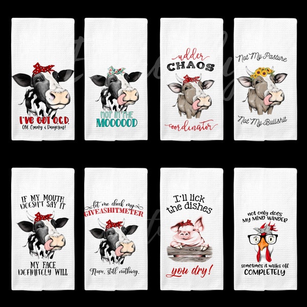 Funny Kitchen Towels - Etsy