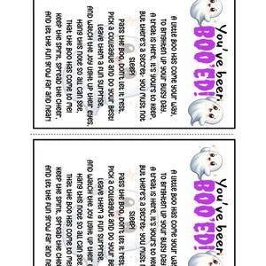 Youve Been Booed Halloween Game, Neighbor Gift, Coworker Game, Youve ...