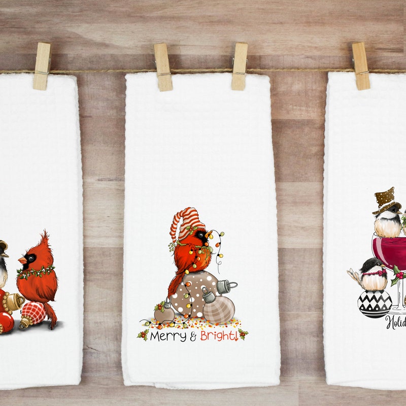 Bird Dish Towels - Etsy