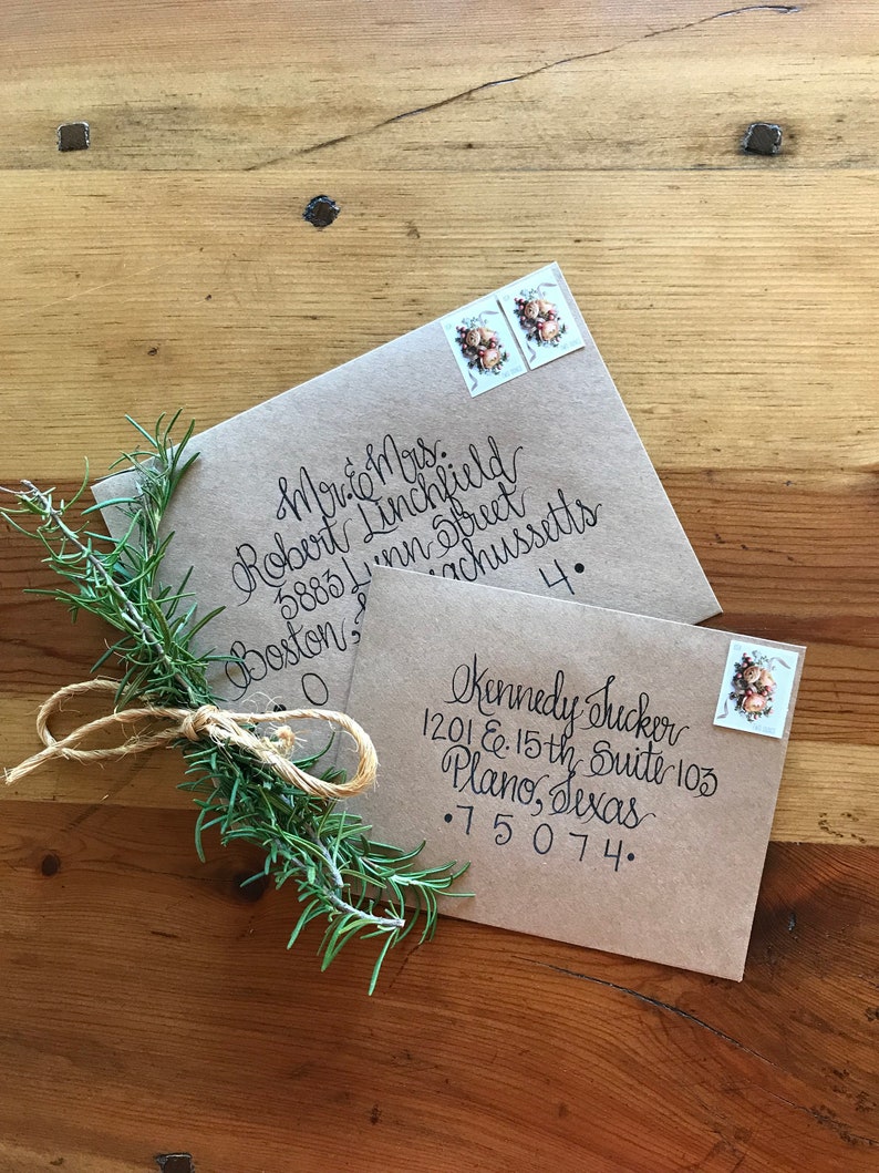 Custom Calligraphy Addressing for Envelopes - Etsy