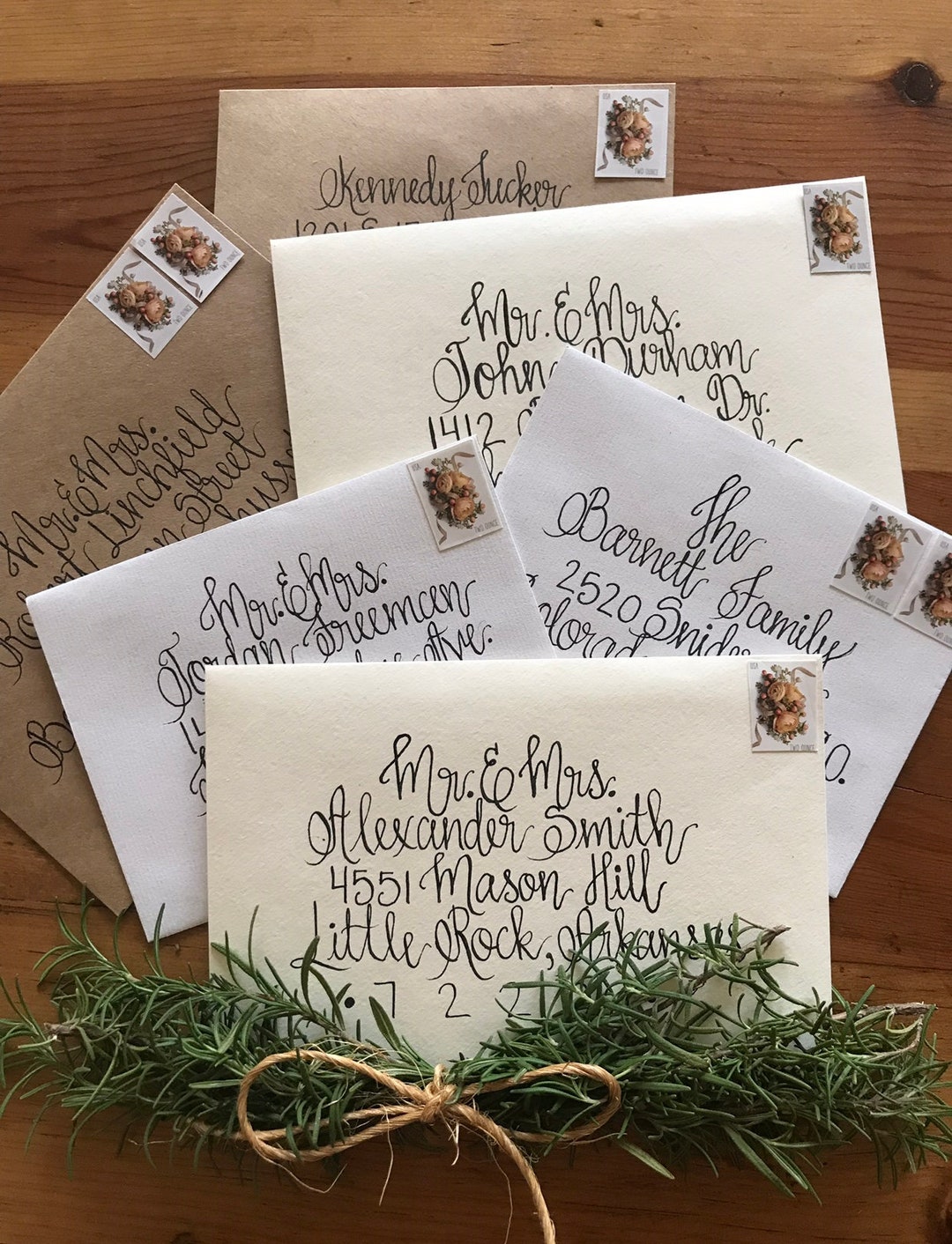 Custom Calligraphy Addressing for Envelopes - Etsy