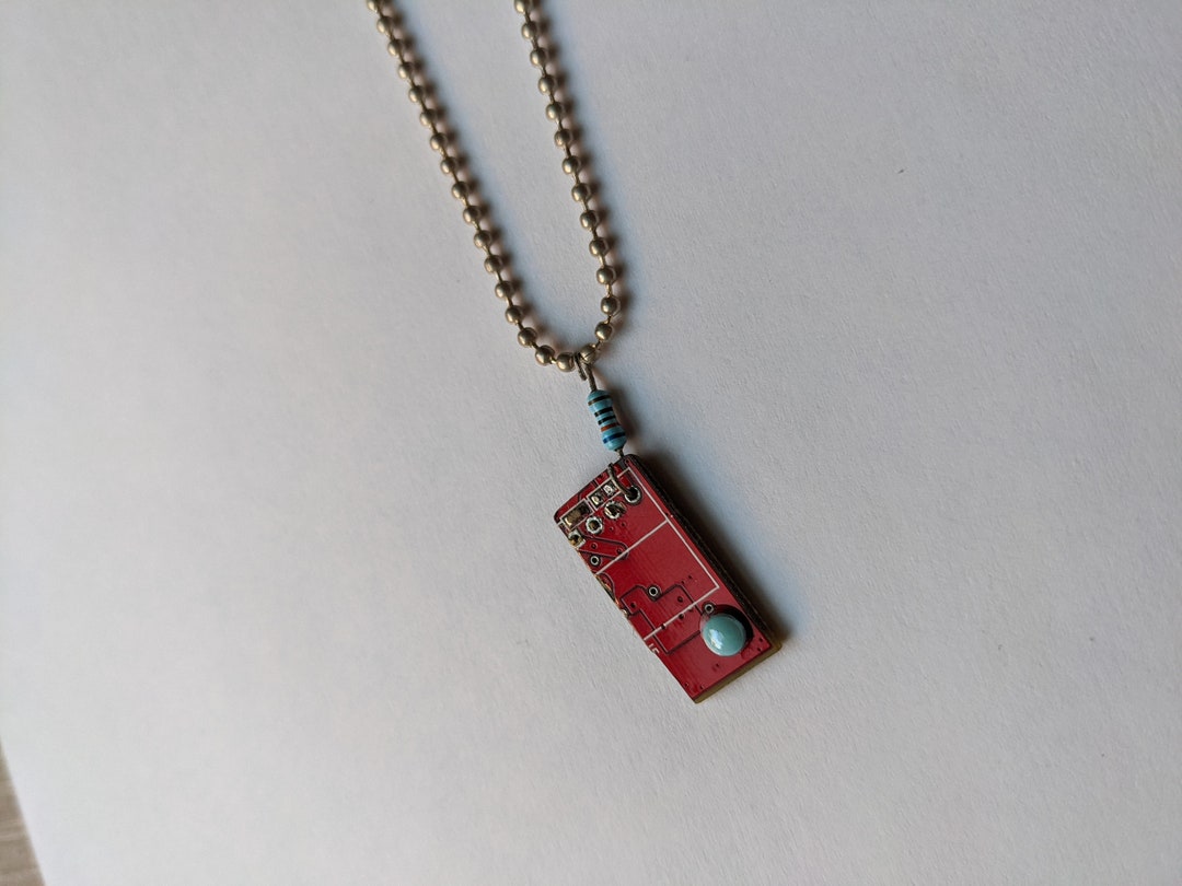 Red GPU Technology Necklace - Etsy