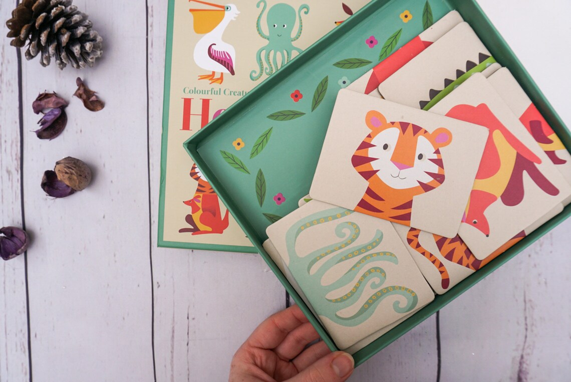 Match Heads and Tails Game / Animal Game / Number Game | Etsy