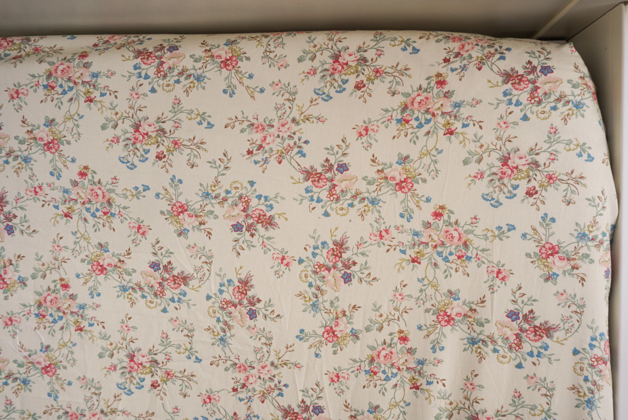 Soft Wild Garden Flower Floral Fitted Cot Sheet nursery/ - Etsy