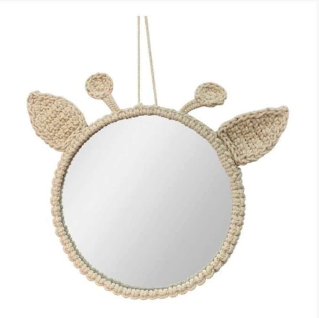 Woven Giraffe Mirror / Safari Nursery / Giraffe Mirror / Safari Mirror ...
