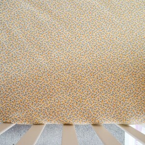 Lemon Yellow Ditsy Floral Fitted Cot Sheet nursery/ Girls - Etsy