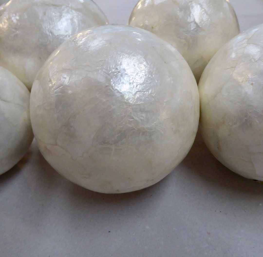 Capiz Shell Ball Vintage Object - Etsy