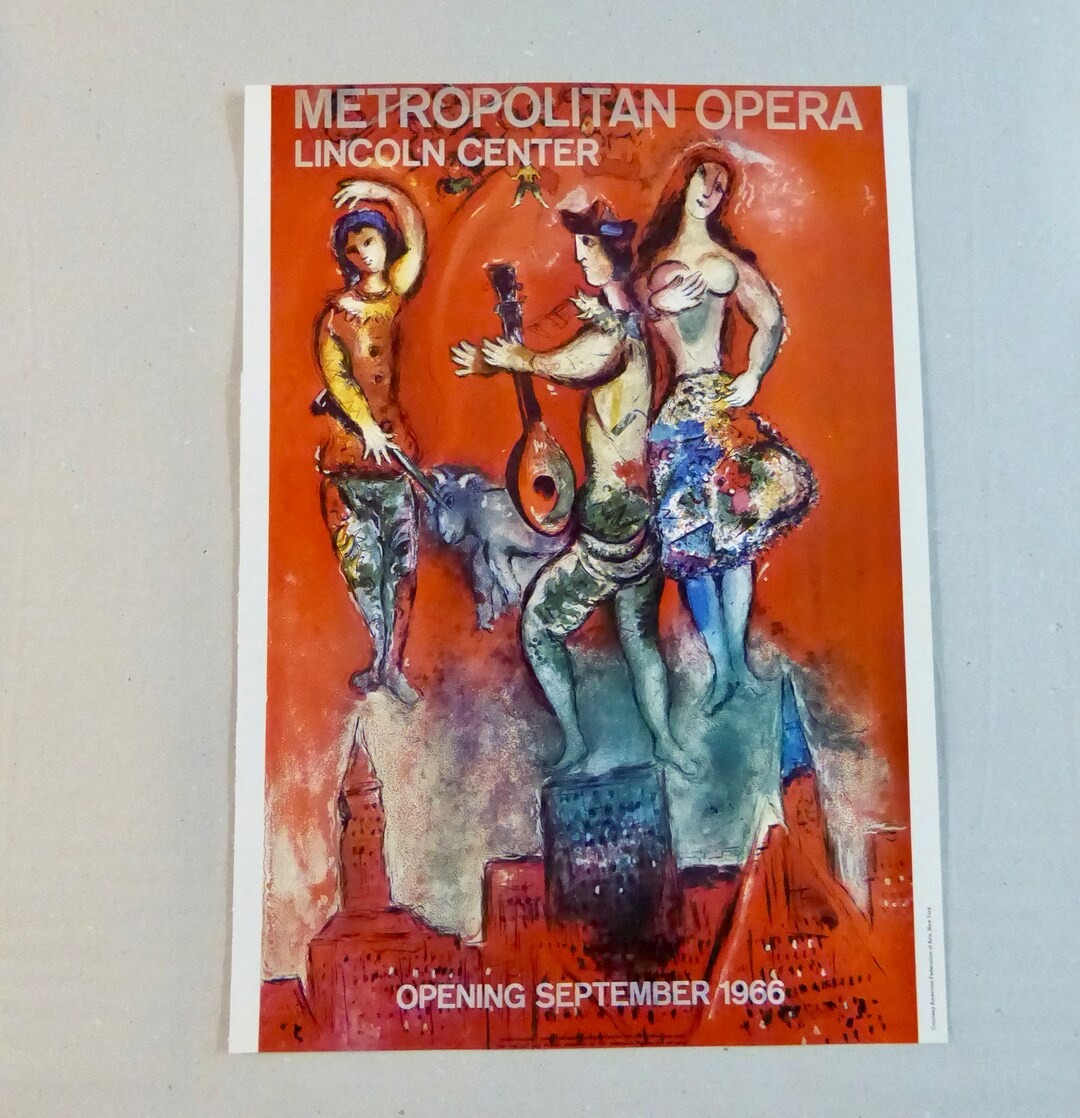 Marc Chagall Metropolitan Opera Lincoln Center 1966 From Posters by ...