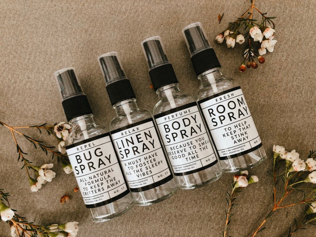 Spray Bottle Labels, 4 Pack - Etsy