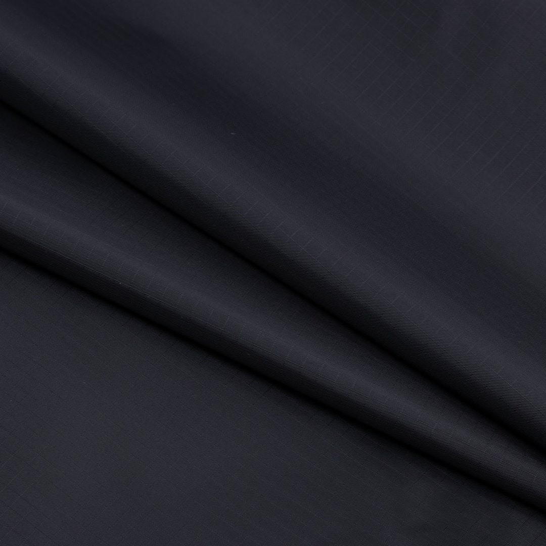 Lightweight Rip-stop Waterproof Coated Polyester Fabric L Black L 2.4oz ...