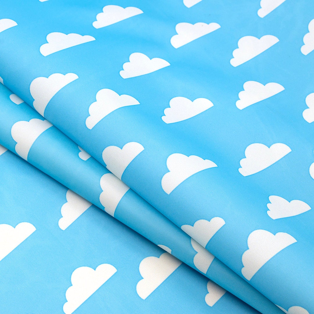 Lightweight Rip-stop Waterproof Coated Polyester Fabric L Cloud Pattern ...