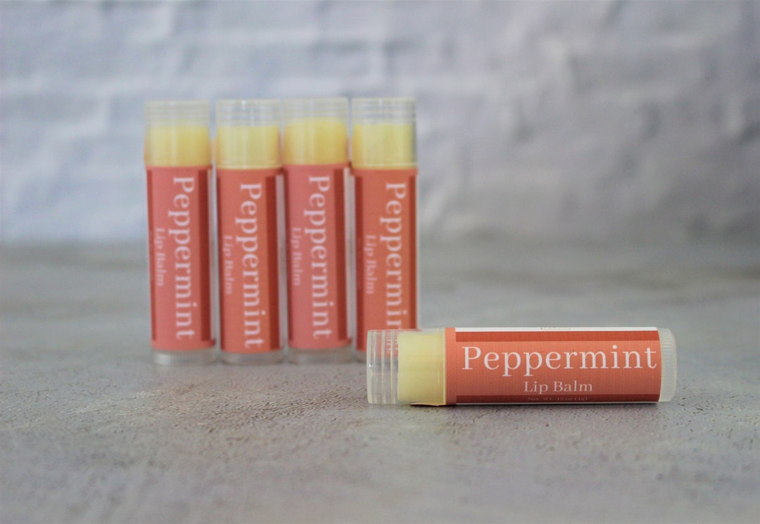Peppermint Lip Balm L Natural Chapstick Lip Gloss Peppermint Chapstick ...