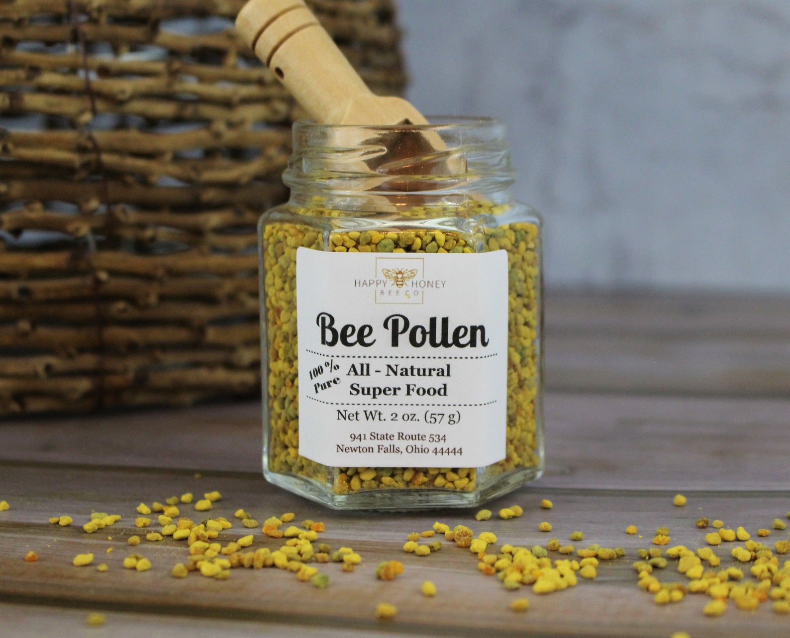 Honey Bee Pollen & Tea Gift Box Ohio Honey and Bee Pollen | Etsy