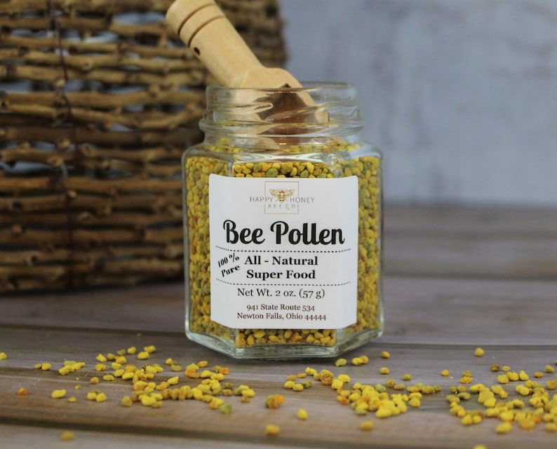 Honey Bee Pollen & Tea Gift Box Ohio Honey and Bee Pollen - Etsy