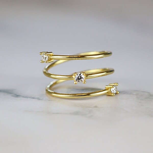 Wrap Around Ring - Etsy