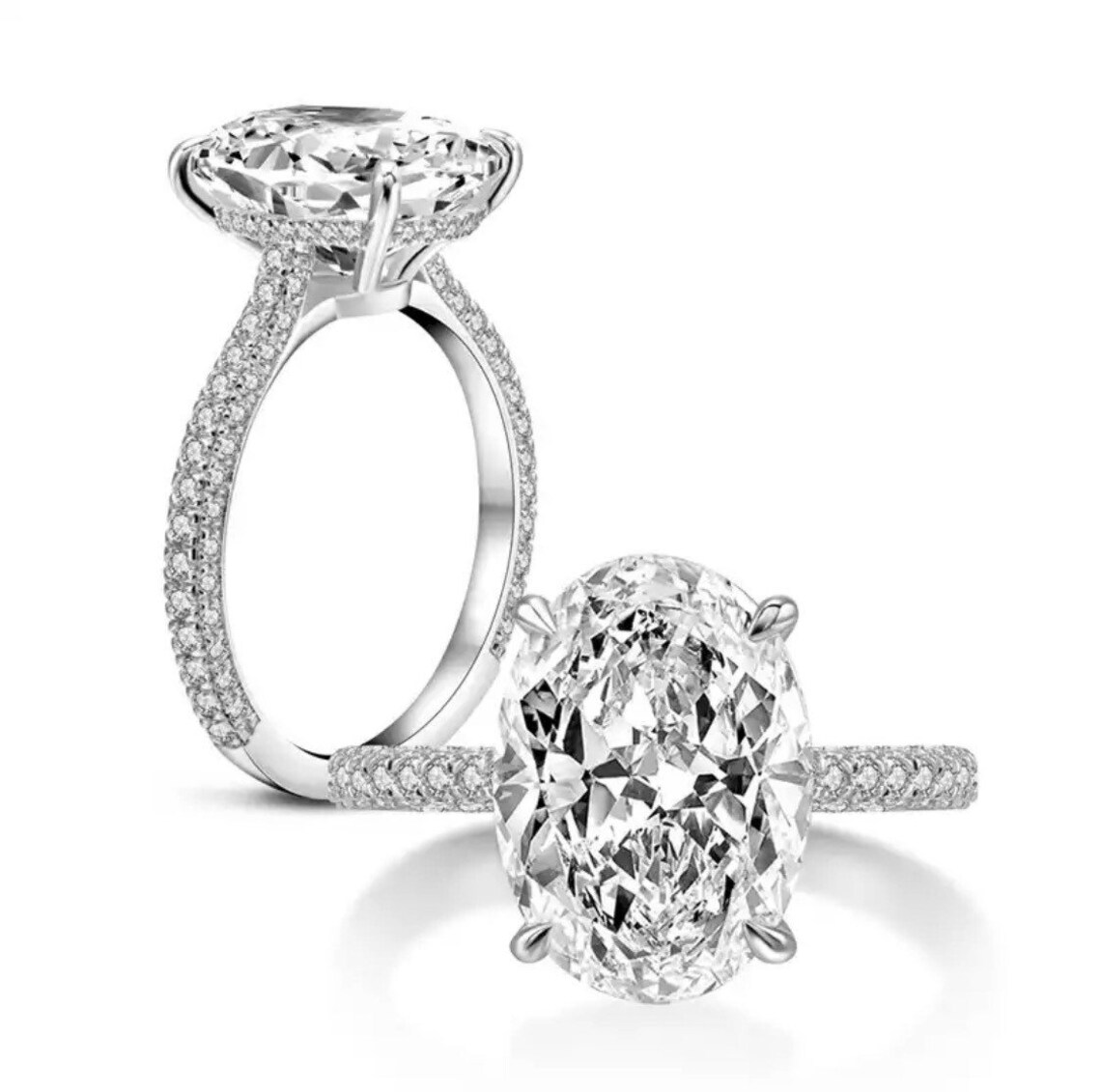 Oval Cut Engagement Ring Oval Solitaire Ring Engagement - Etsy Australia