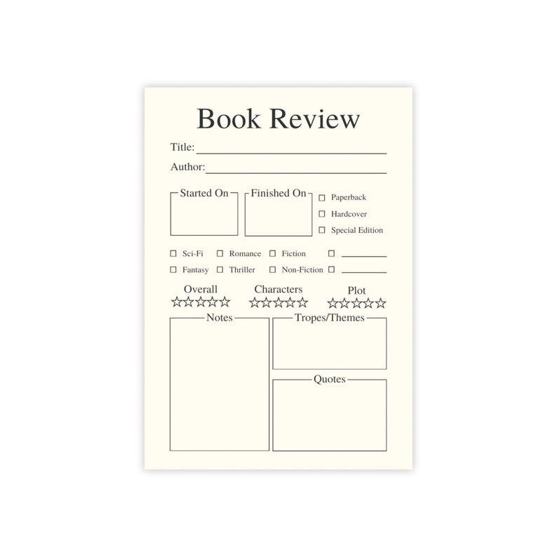 Book Review Notepad-3m Post-it Notes - Etsy