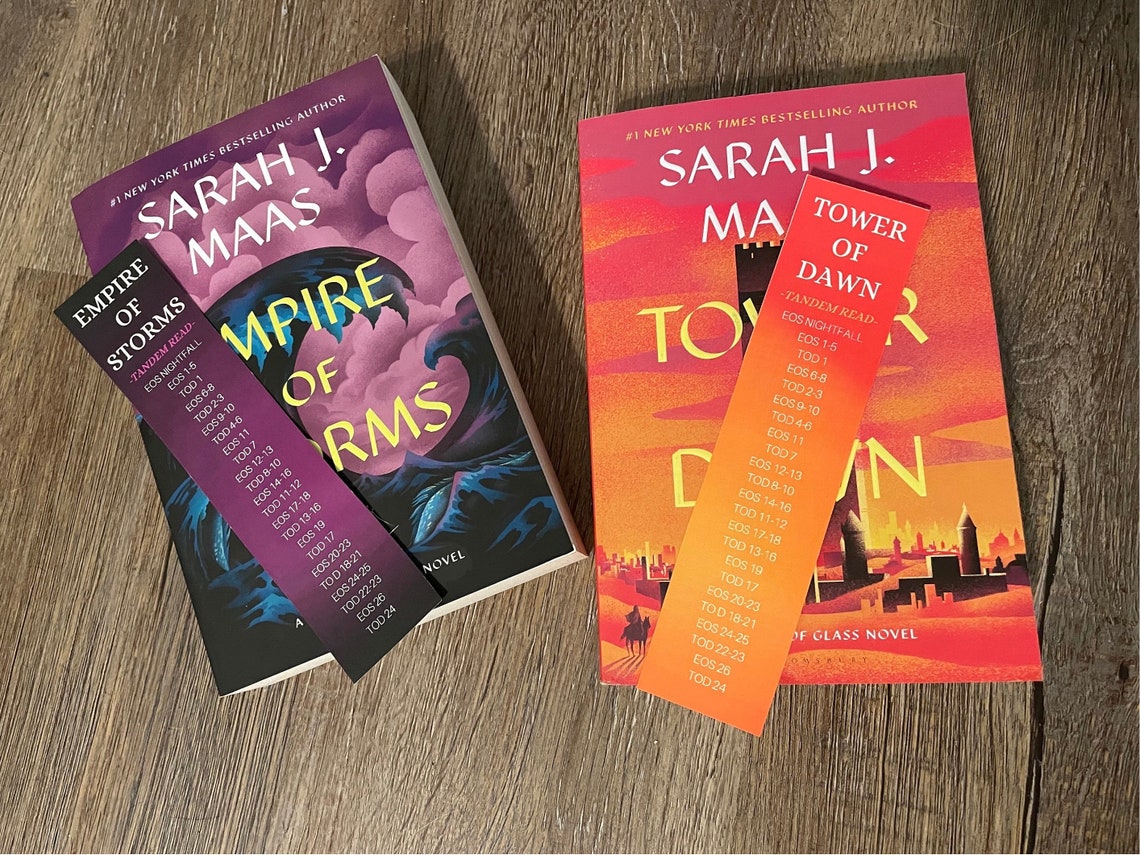 Tog-throne of Glass-sarah J Maas-tandem Read Bookmark (digital Download ...