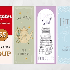 Acotar-printable Bookmarks-set of 4 (digital Download) - Etsy
