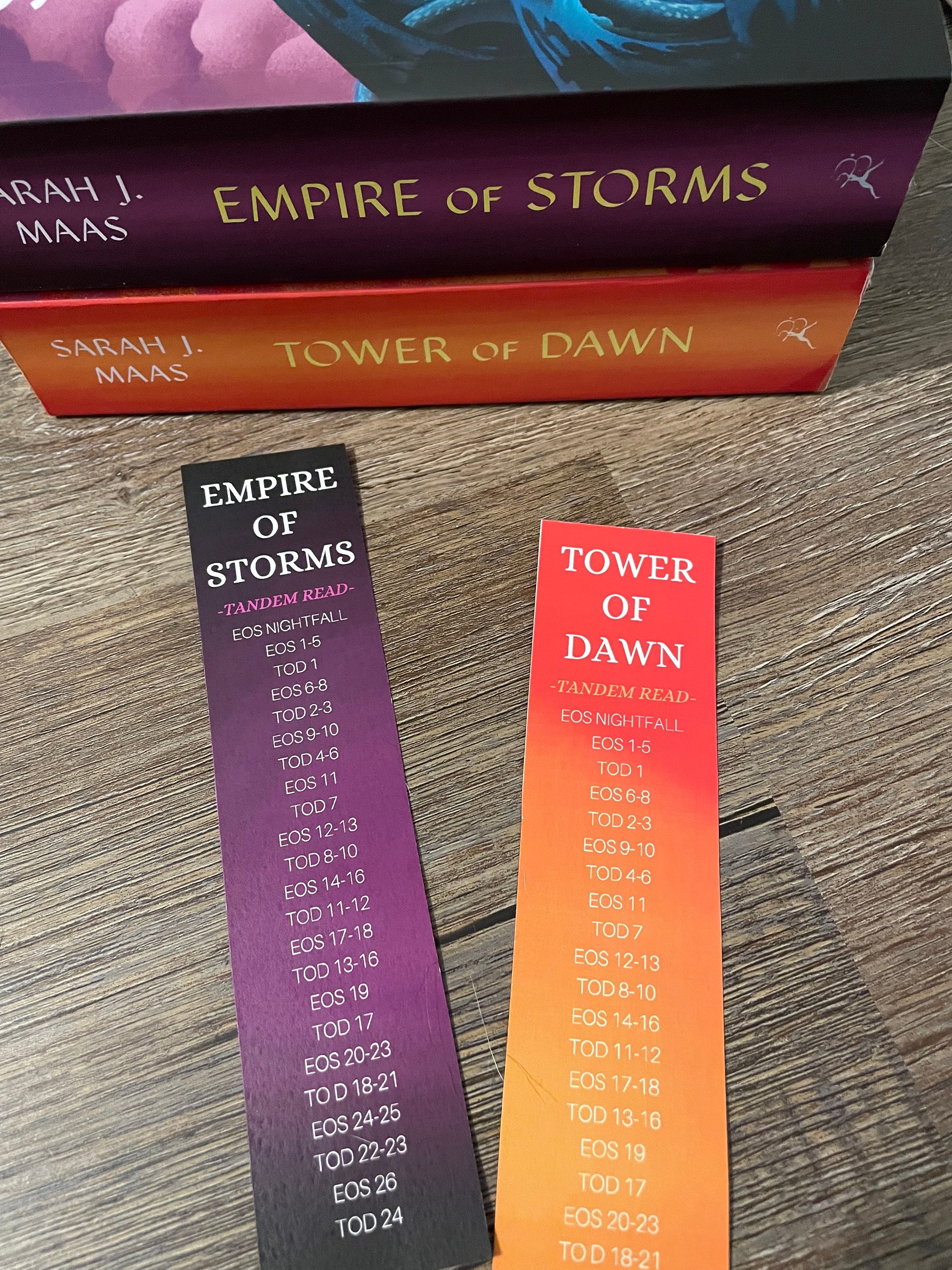 Tog-throne of Glass-sarah J Maas-tandem Read Bookmark (digital Download ...