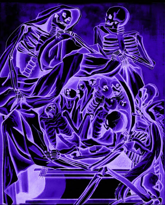Fantasy Dark Psychedelic Skeleton