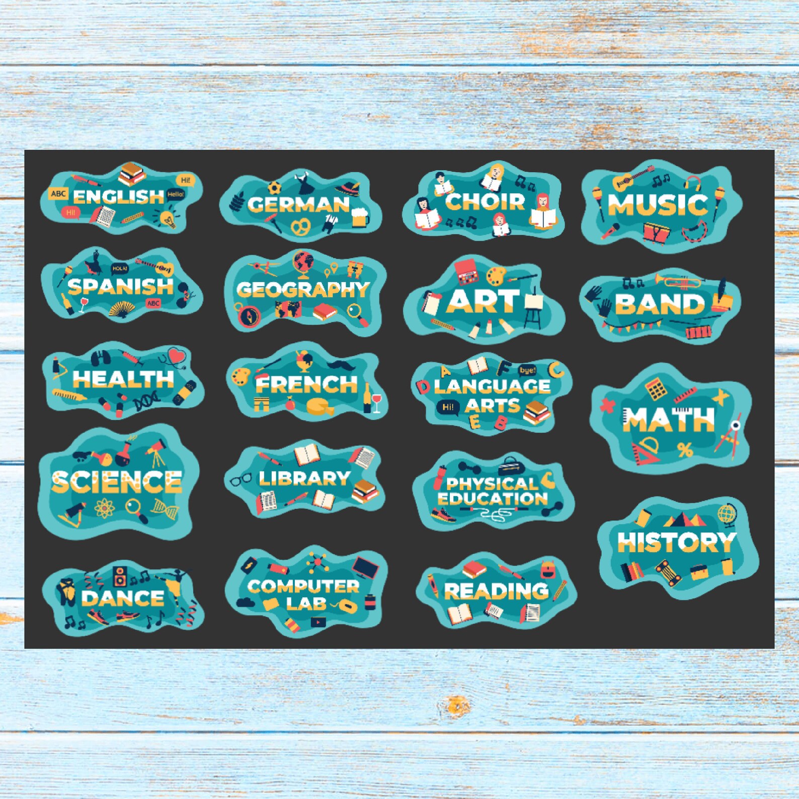 School Subject Labels Timetable School Labels Classro - vrogue.co