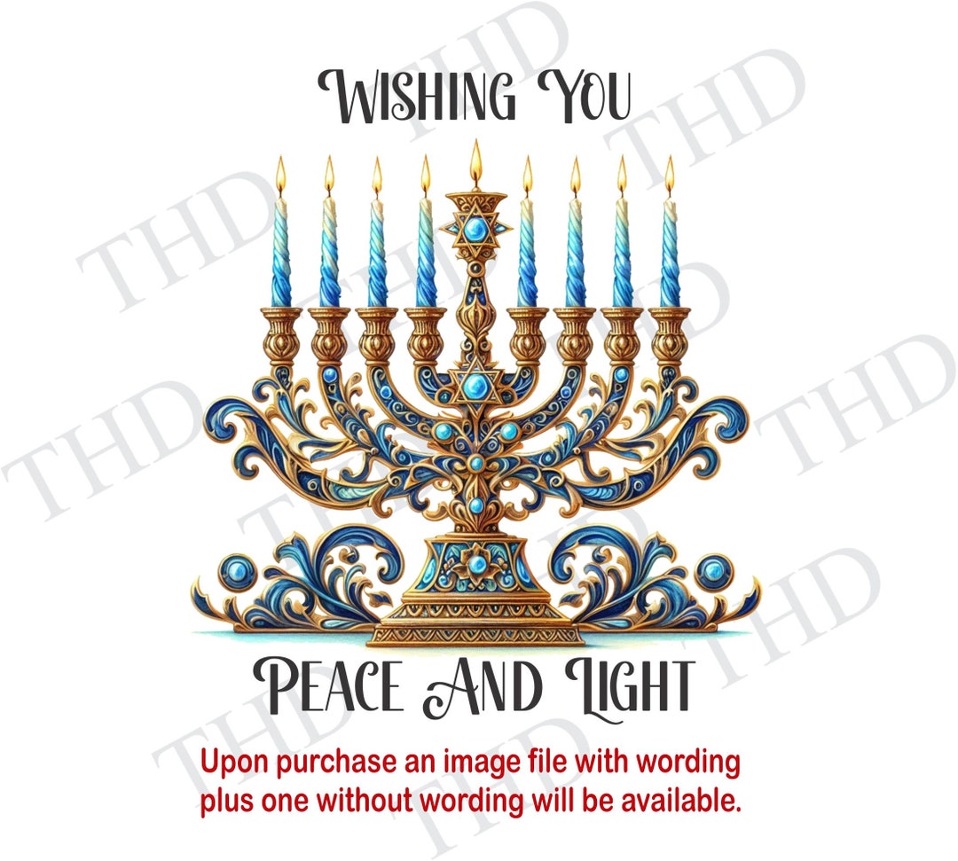 Menorah Peace and Light, Hanukkah, Jewish Holiday, PNG, Clipart for ...