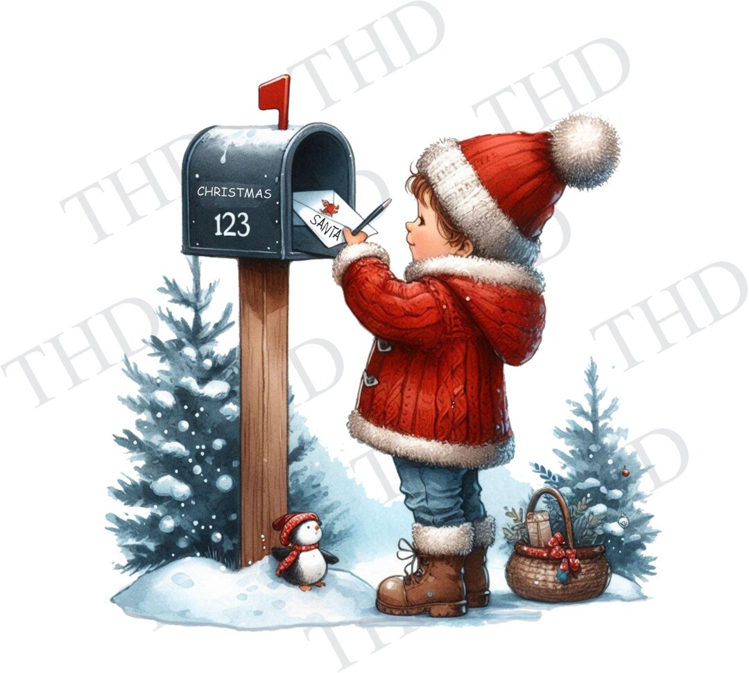 Letter to Santa Downloadable Image, Christmas JPG/PNG, Clipart for ...