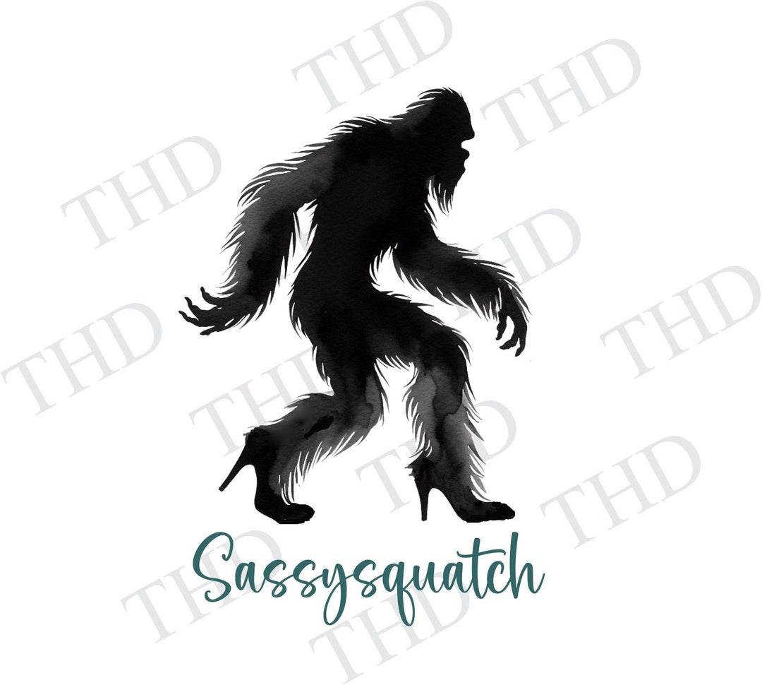 Funny Sasquatch, Sassysquatch, Bigfoot Clipart / JPG/PNG Image, Digital ...
