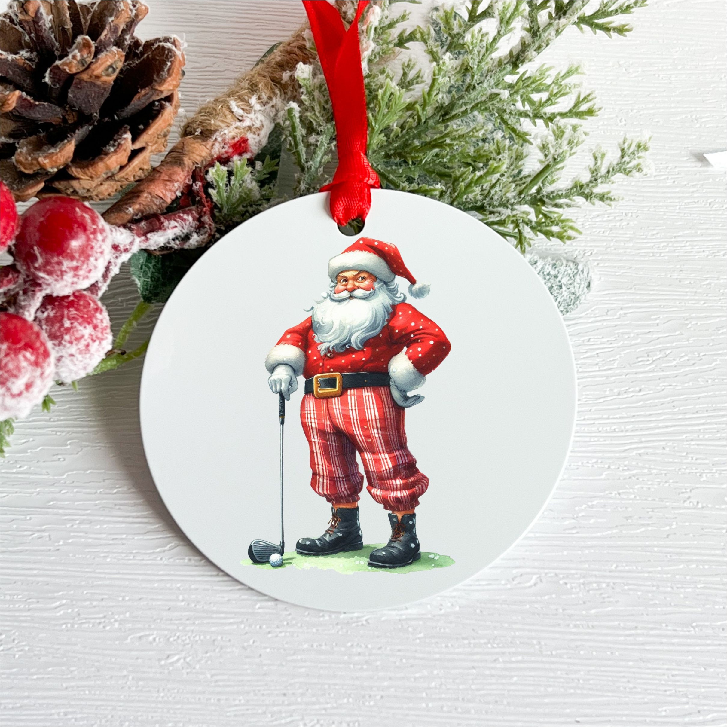 Golfing Santa PNG: Christmas Winter Sport Clipart (digital Download) - Etsy