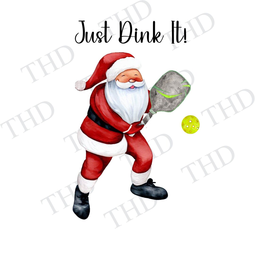 Pickleball Santa Christmas PNG, Clipart for Sublimation/heat Press - Etsy