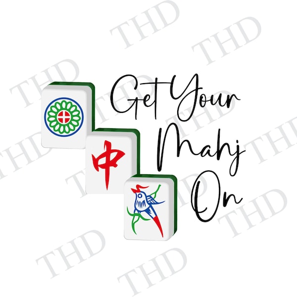 Get Your Mahj on Svg - Etsy