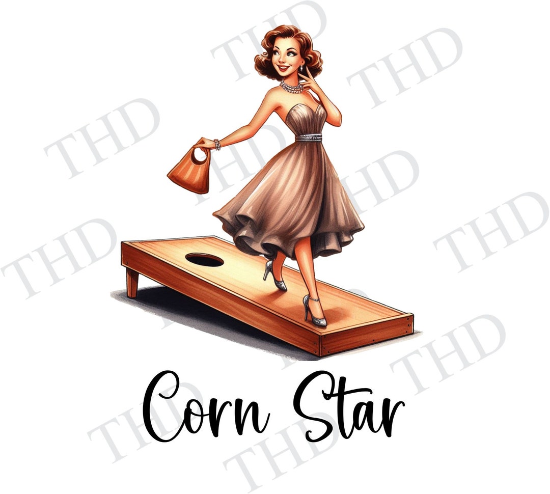 Funny Cornhole, Corn Star PNG, Clipart for Sublimation/heat Press - Etsy