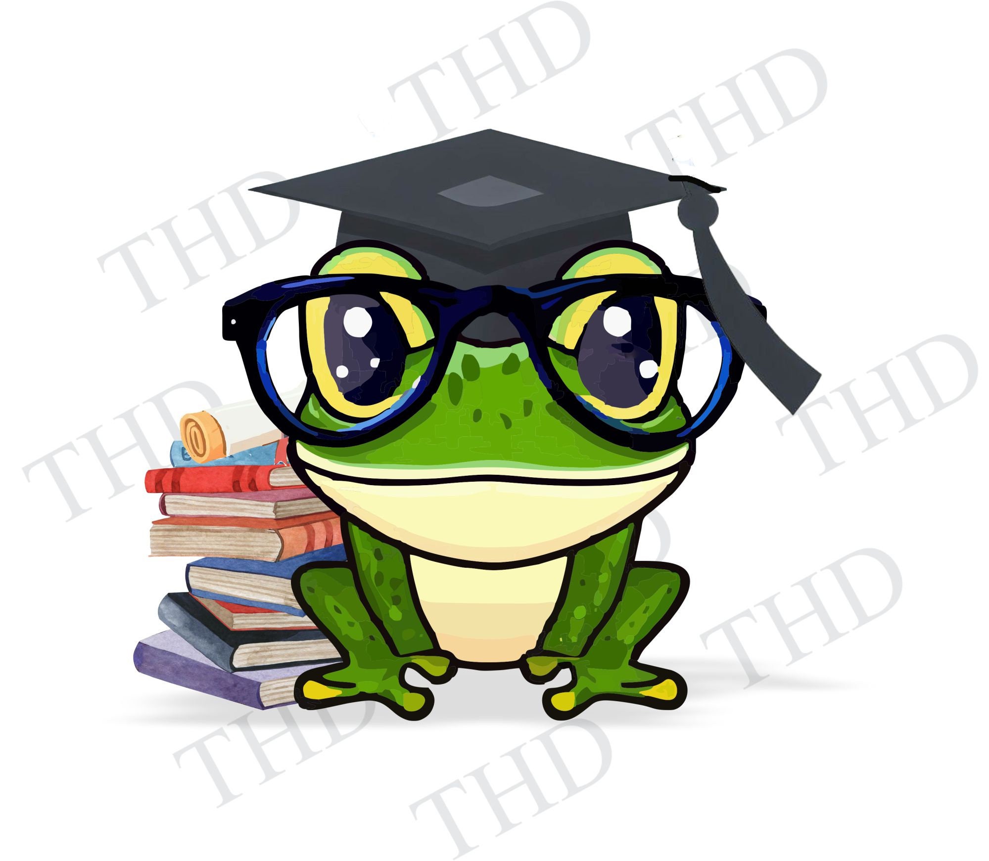 Graduation Frog Clipart / PNG Image - Etsy