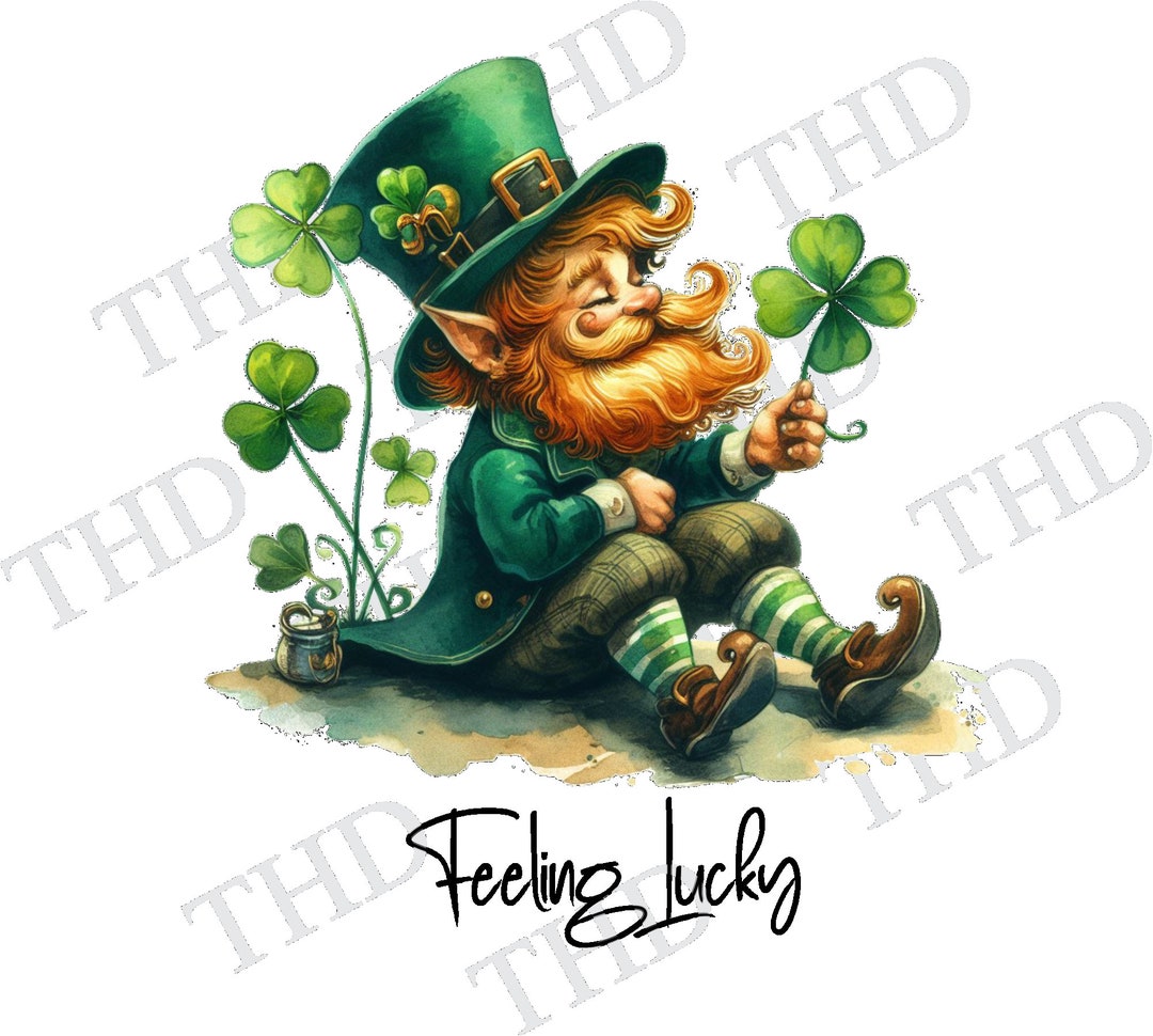 Feeling Lucky St. Patrick's Day Png/clipart/graphic/design - Etsy