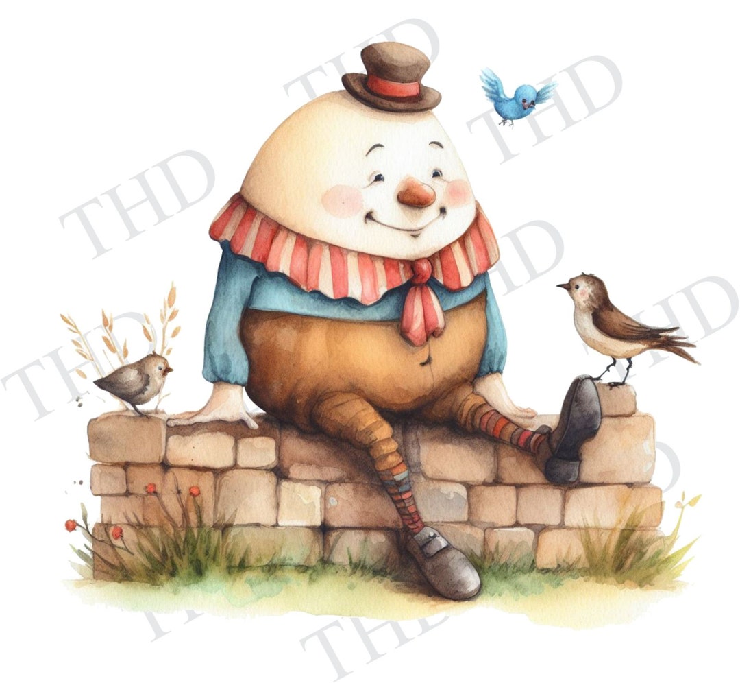 Nursery Print, Humpty Dumpty, Clipart for Sublimation/heat Press - Etsy