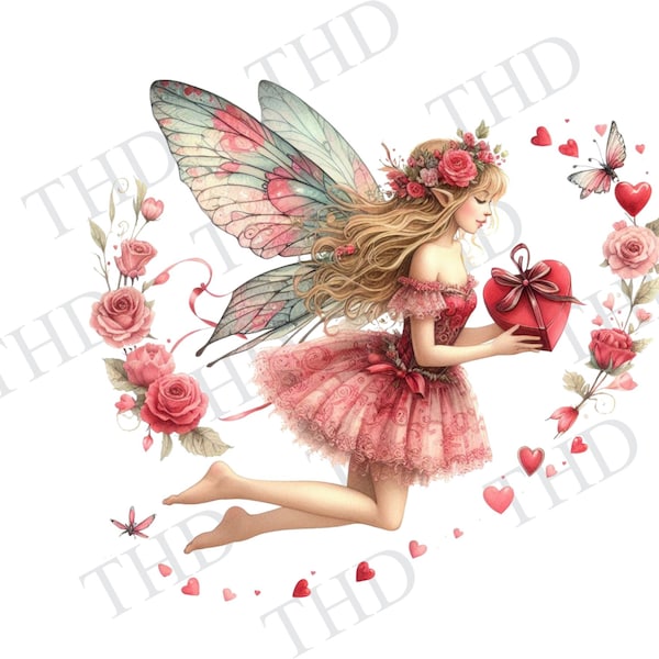Valentine Fairy - Etsy