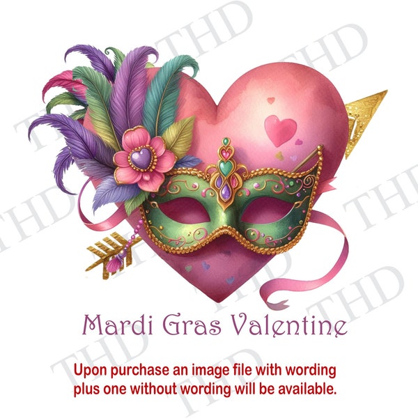 Mardi Gras Valentine - Etsy