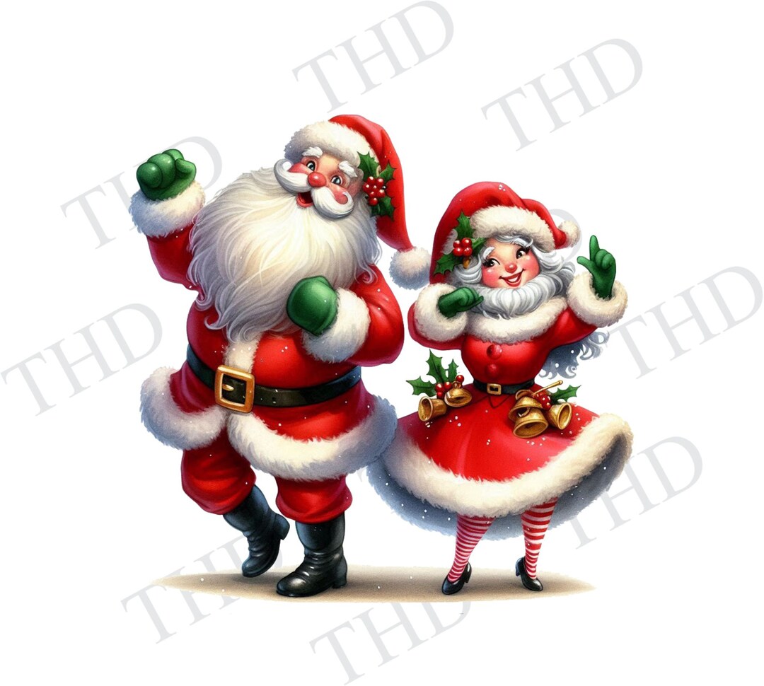 Christmas Jolly Santa, Downloadable Image, Christmas PNG, Clipart for ...